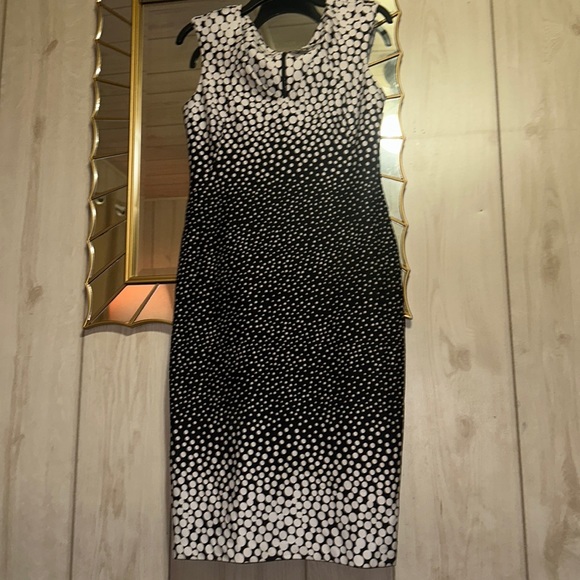 Cato | Dresses | Cato Black White Polka Dot Dress | Poshmark